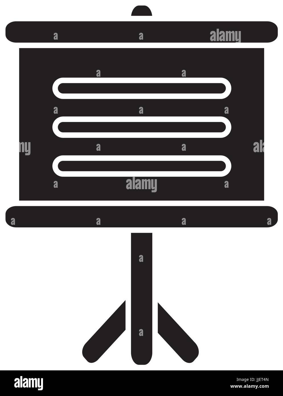 board presentation icon over white background vector illustration Stock ...