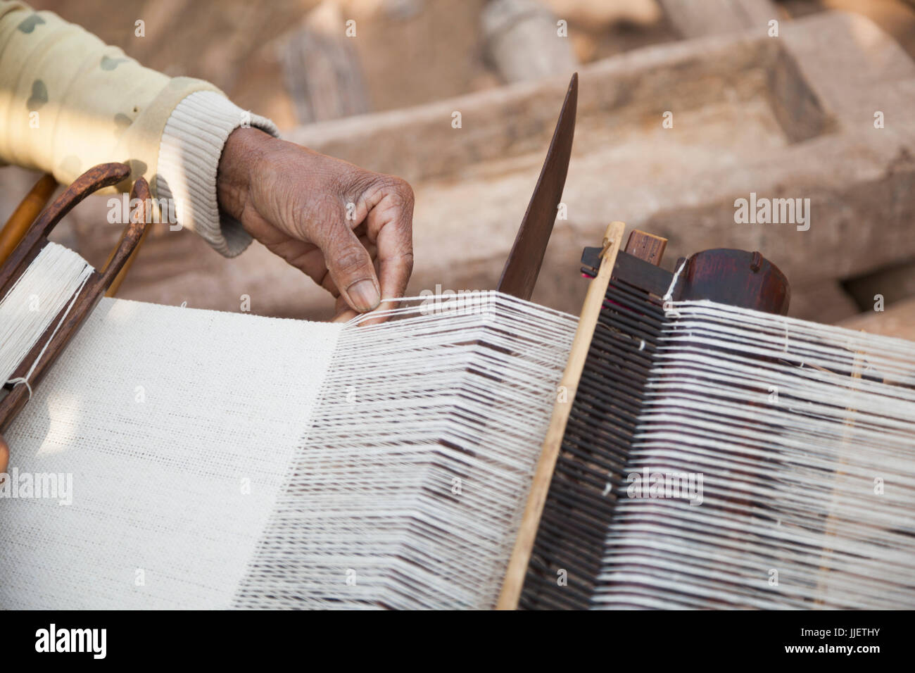 Hand operated loom hi-res stock photography and images - Alamy