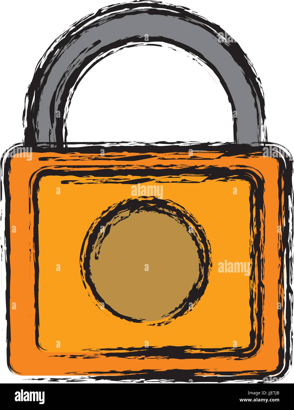 padlock icon over white background vector illustration Stock Vector ...