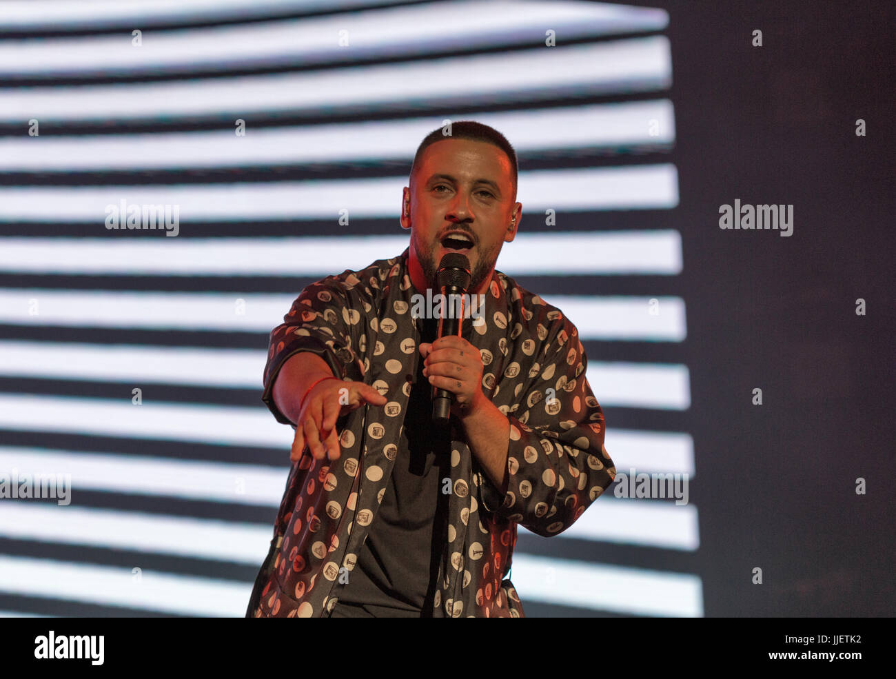 KIEV, UKRAINE - JULY 02, 2017: Popular Ukrainian singer and songwriter ...