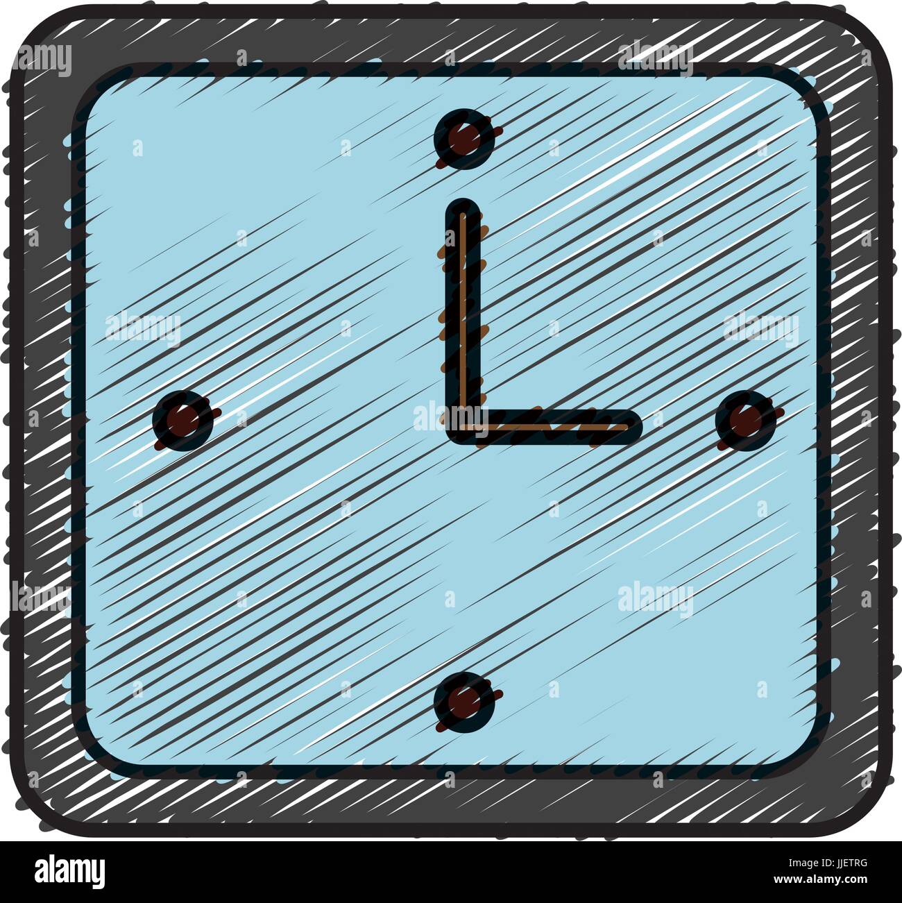 clock icon over white background vector illustration Stock Vector Image ...