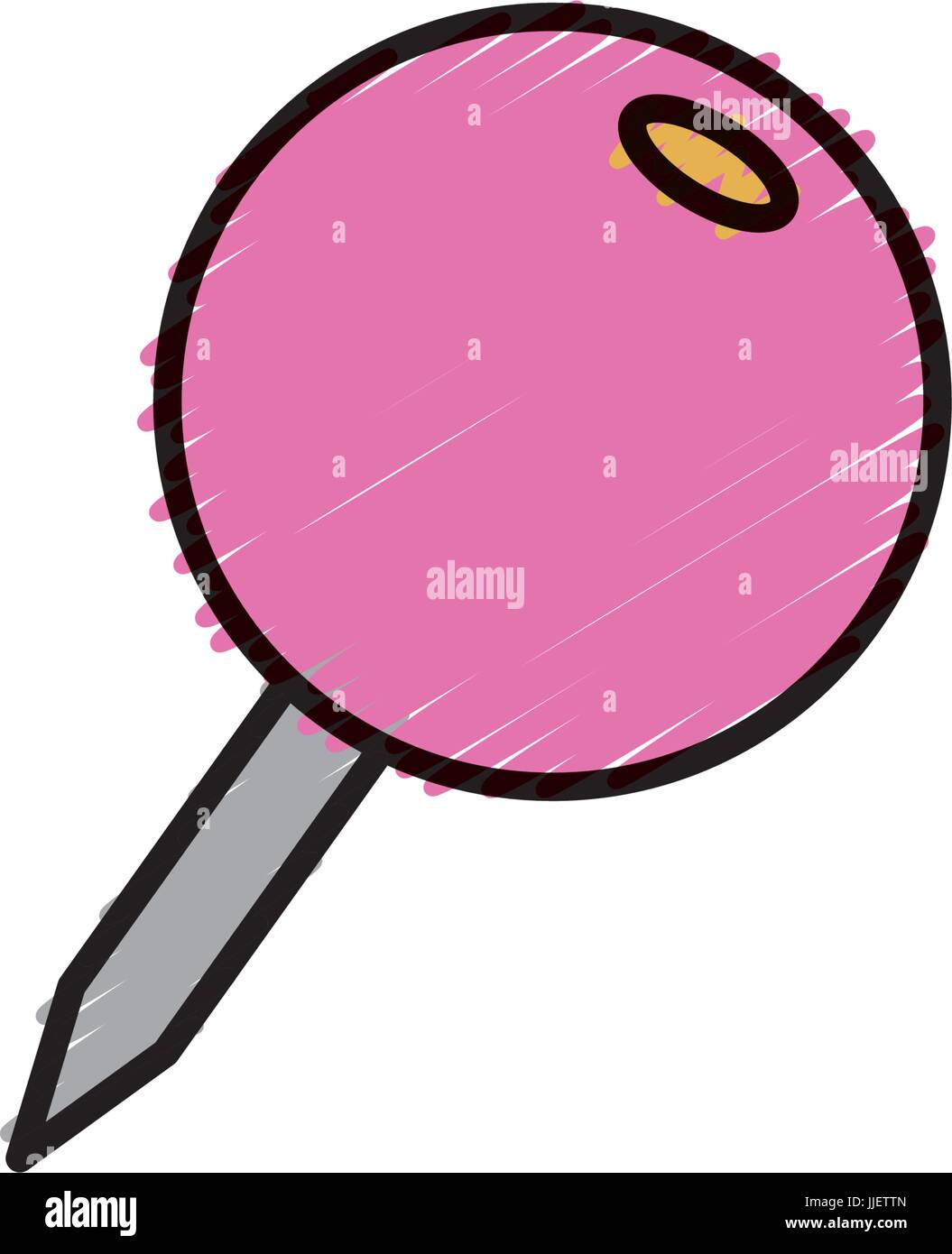 office pin icon over white background vector illustration Stock Vector ...