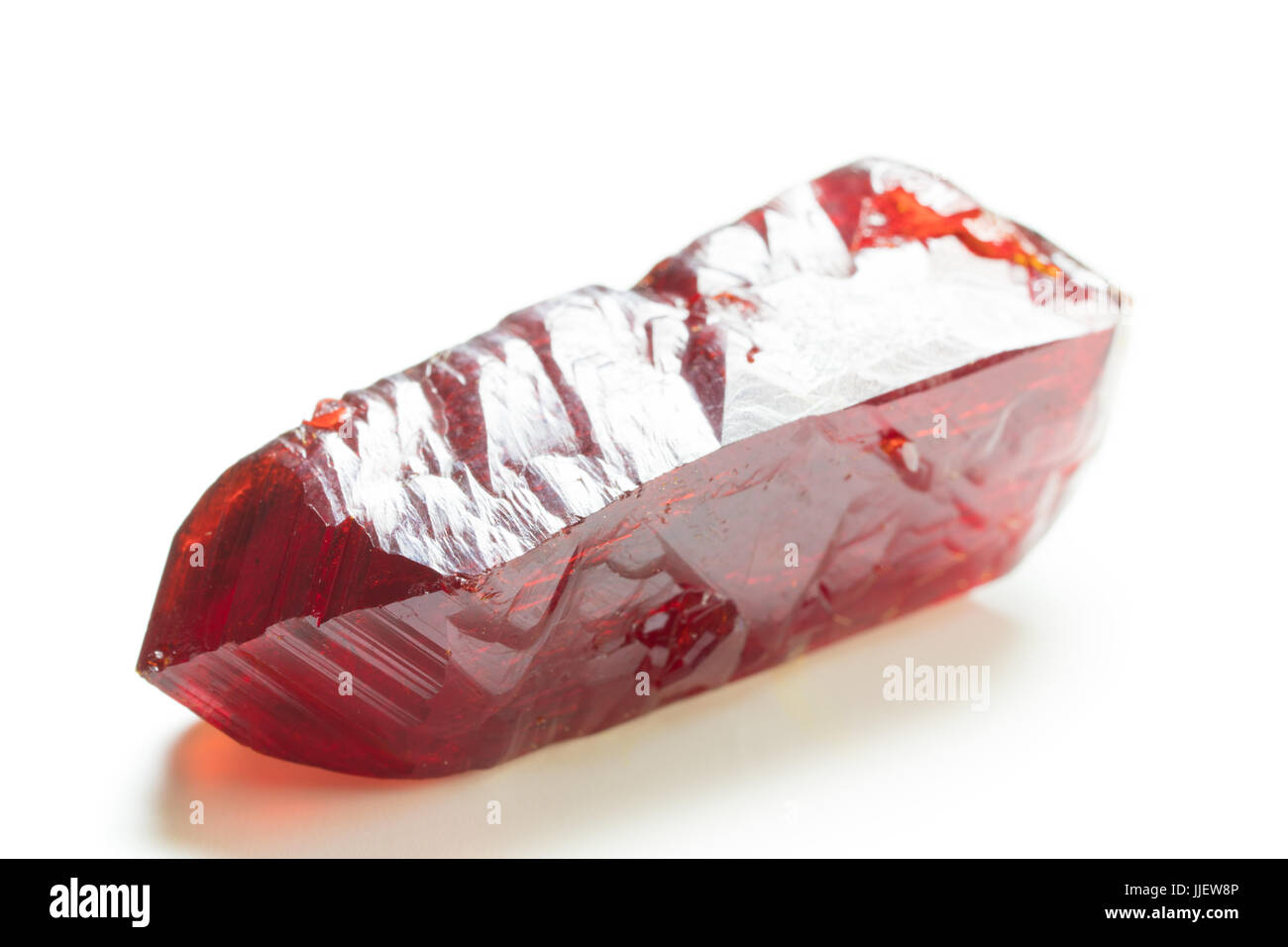 Natural mineral crystal red ruby Stock Photo - Alamy