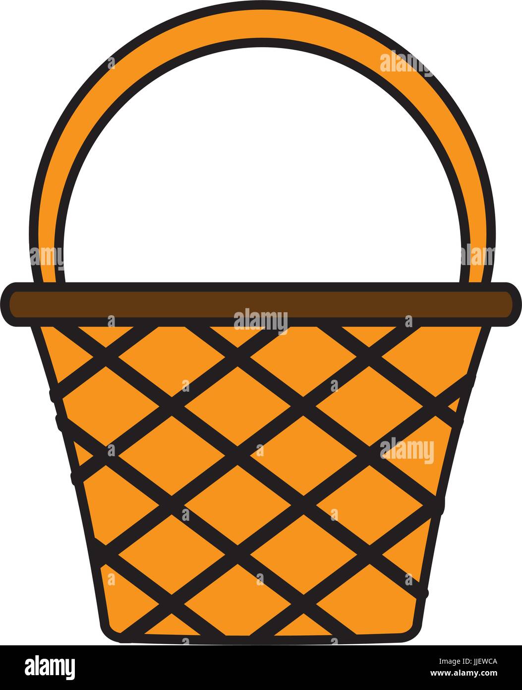 basket icon over white background vector illustration Stock Vector ...