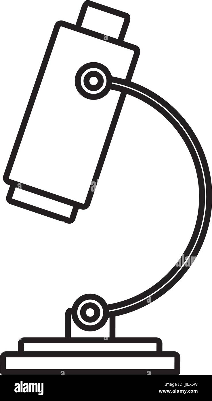 microscope icon over white background vector illustration Stock Vector ...