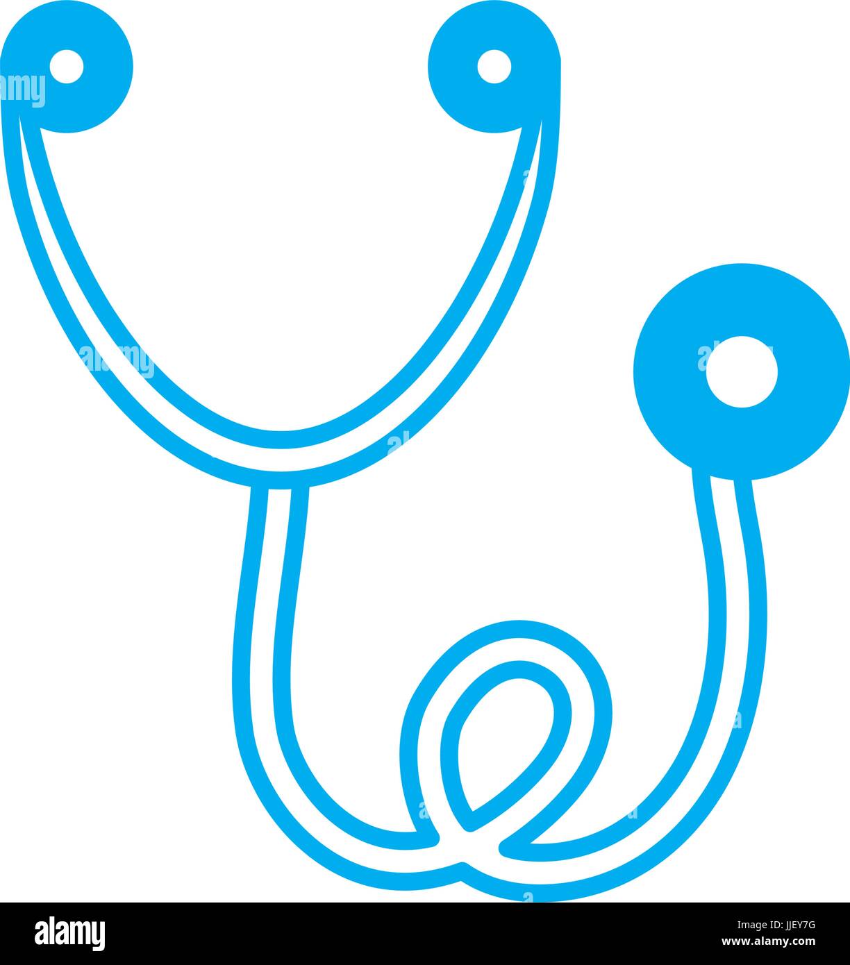 stethoscope icon over white background vector illustration Stock Vector ...