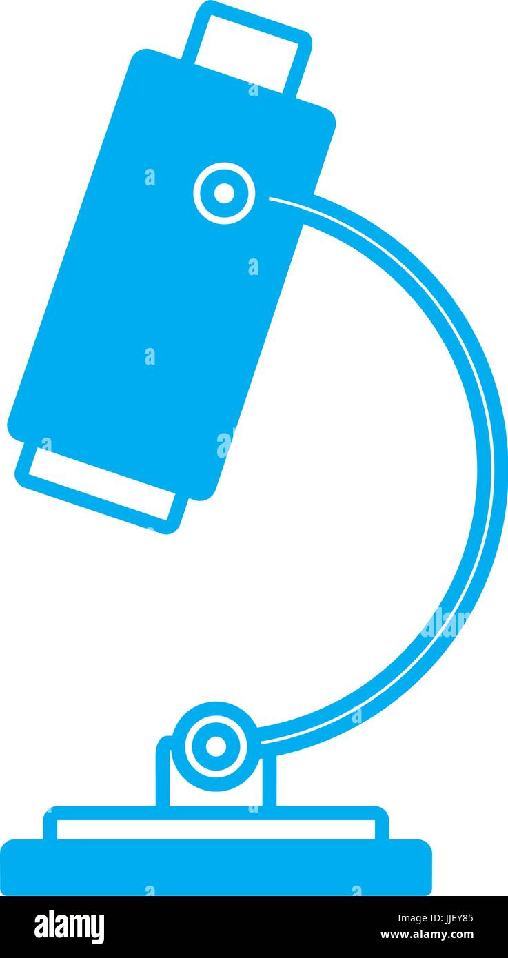 microscope icon over white background vector illustration Stock Vector ...