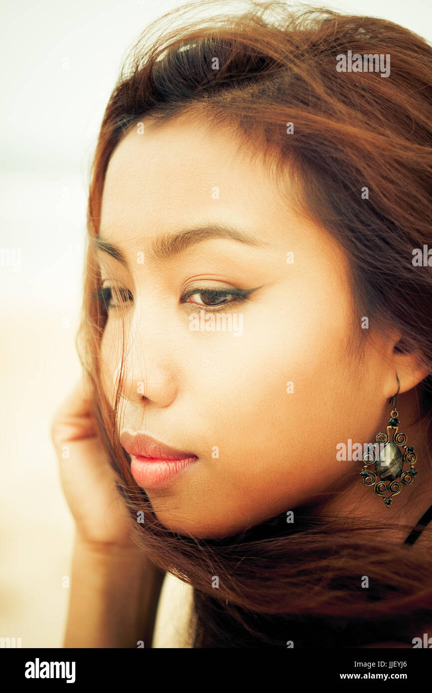 Portrait of a beautiful woman Stock Photo - Alamy