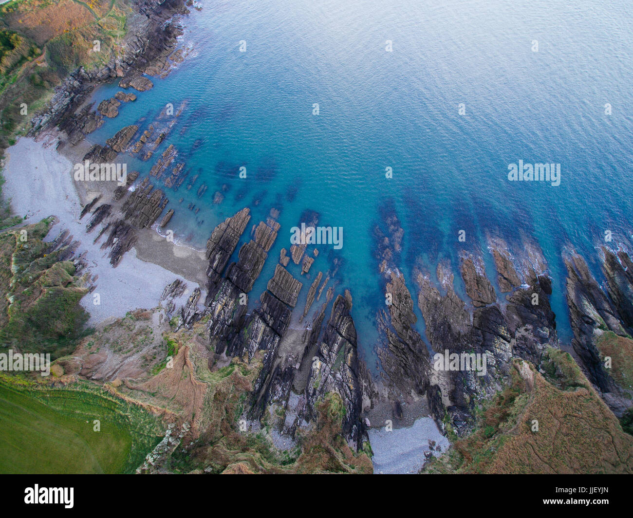 Aerial view of Church Bay, Crosshaven, County Cork, Ireland Stock Photo ...