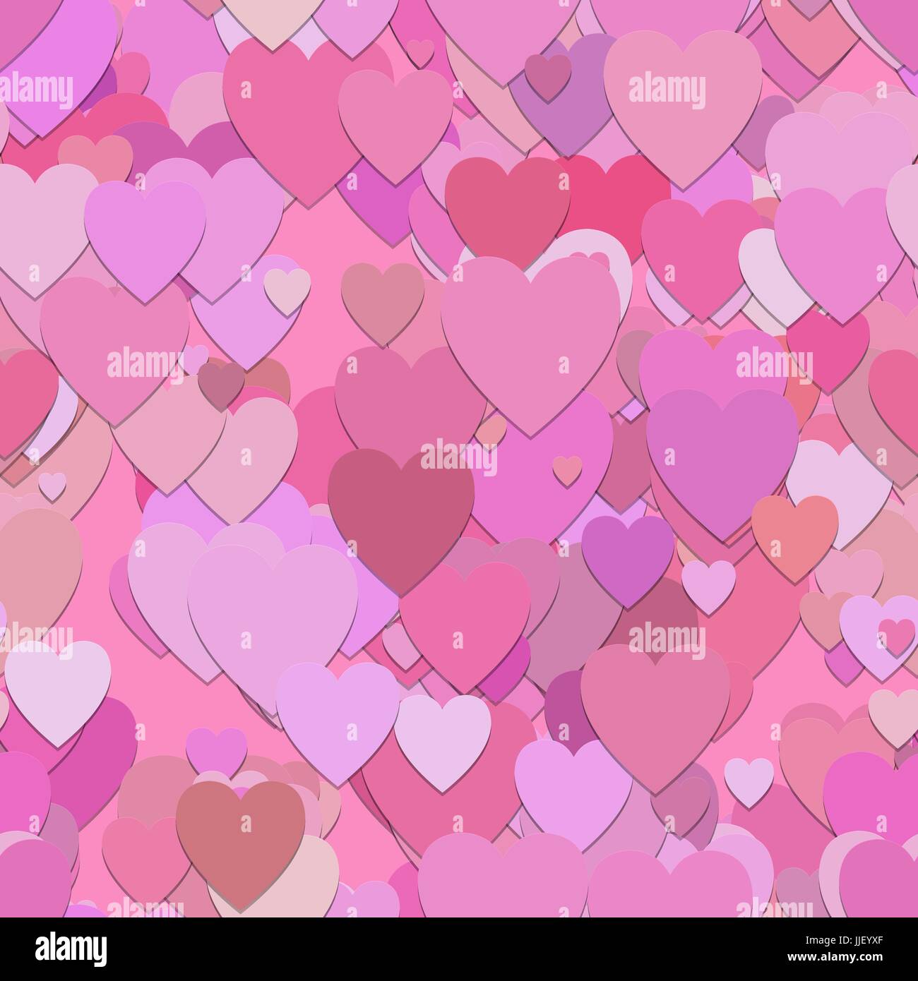 Seamless valentines day pattern background - vector graphic from hearts ...
