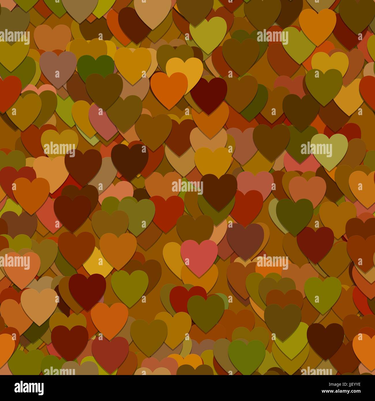 Repeating heart pattern background - vector graphic from hearts in ...
