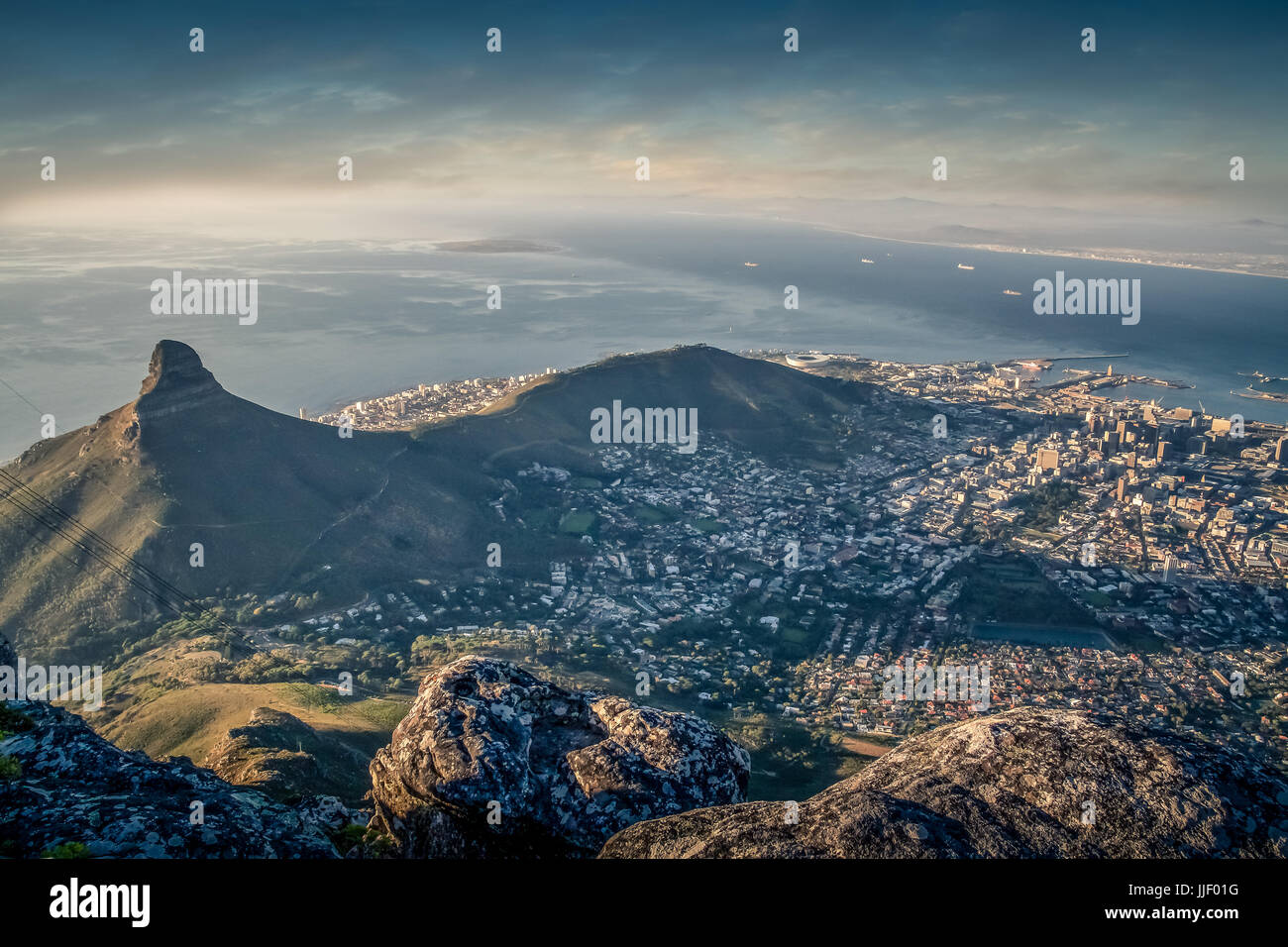 Aerial view of Cape Town, Western Cape, South Africa Stock Photo - Alamy