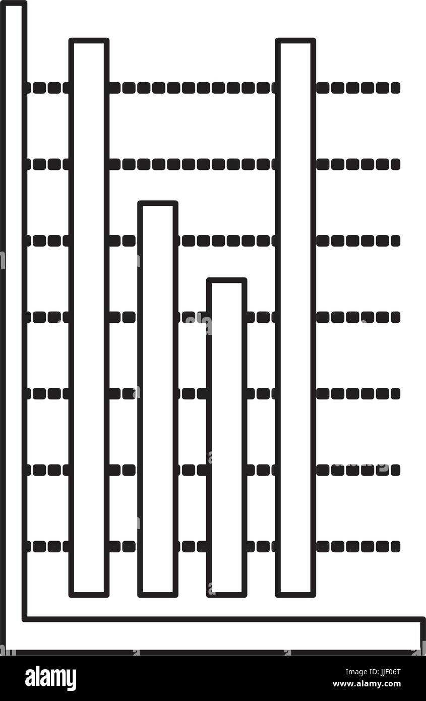 Statistics bars graphic icon vector illustration graphic design Stock ...