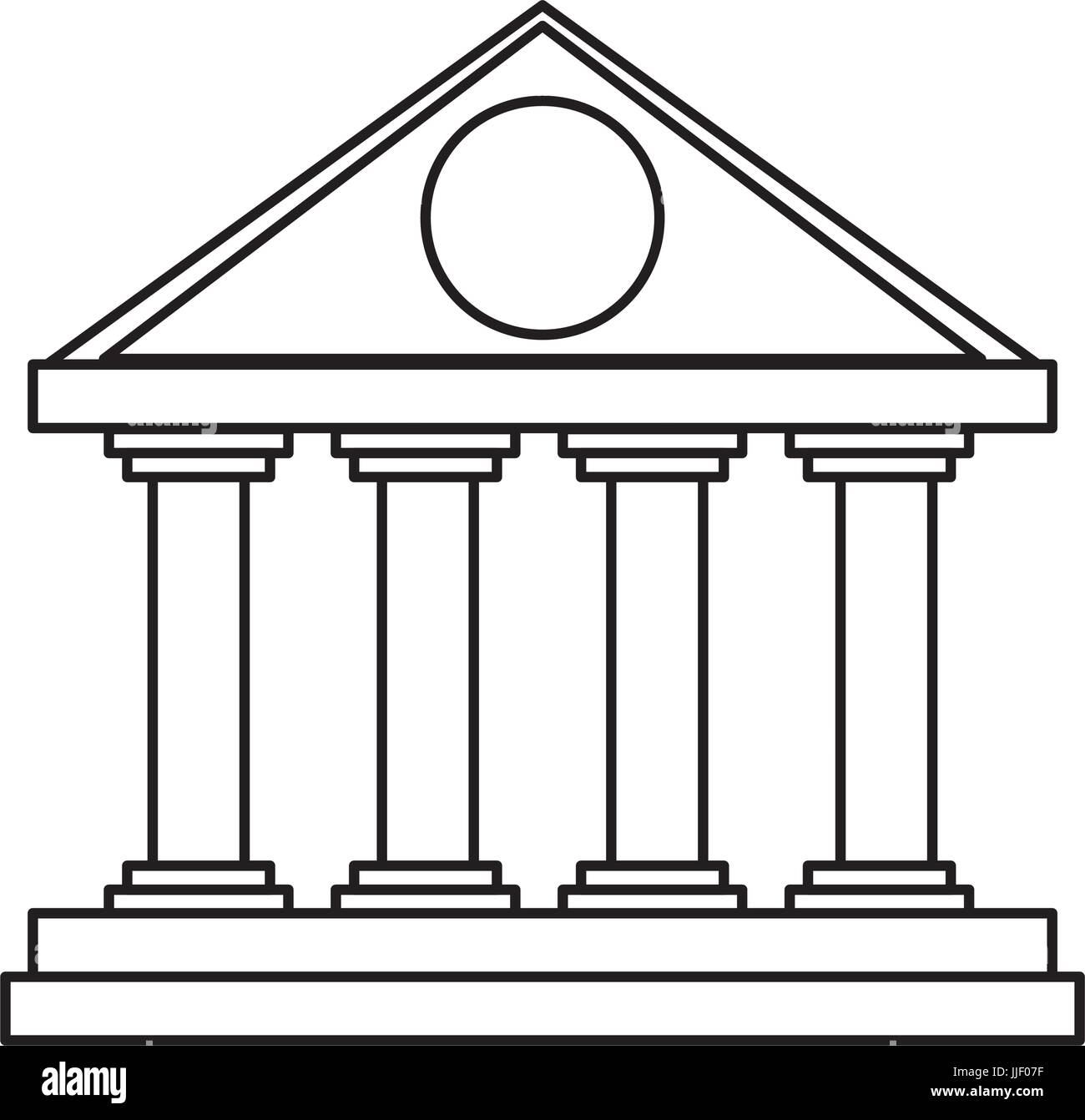 Bank building symbol icon vector illustration graphic design Stock ...