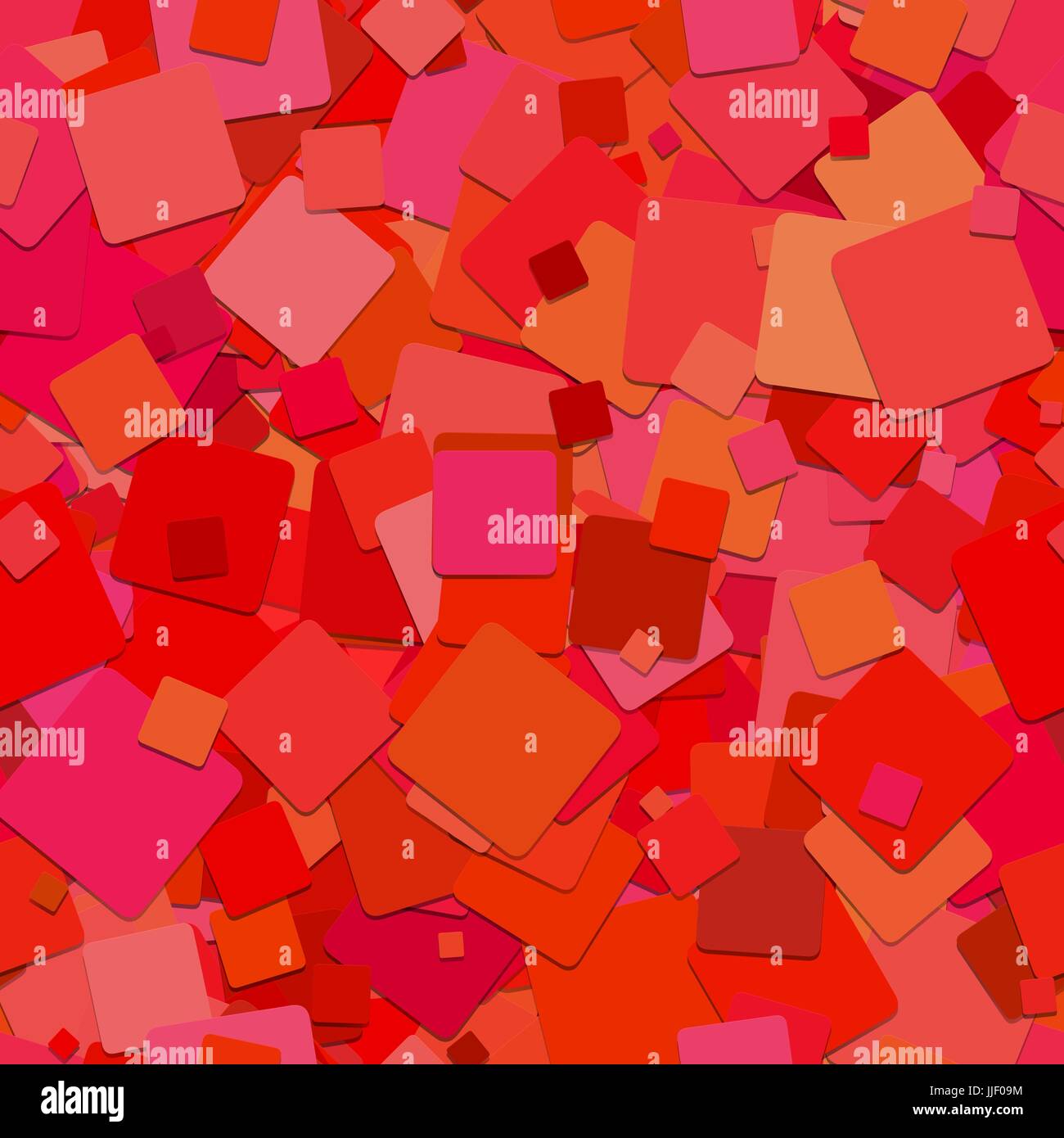 Seamless abstract square pattern background - vector design from rotated red squares with shadow ...