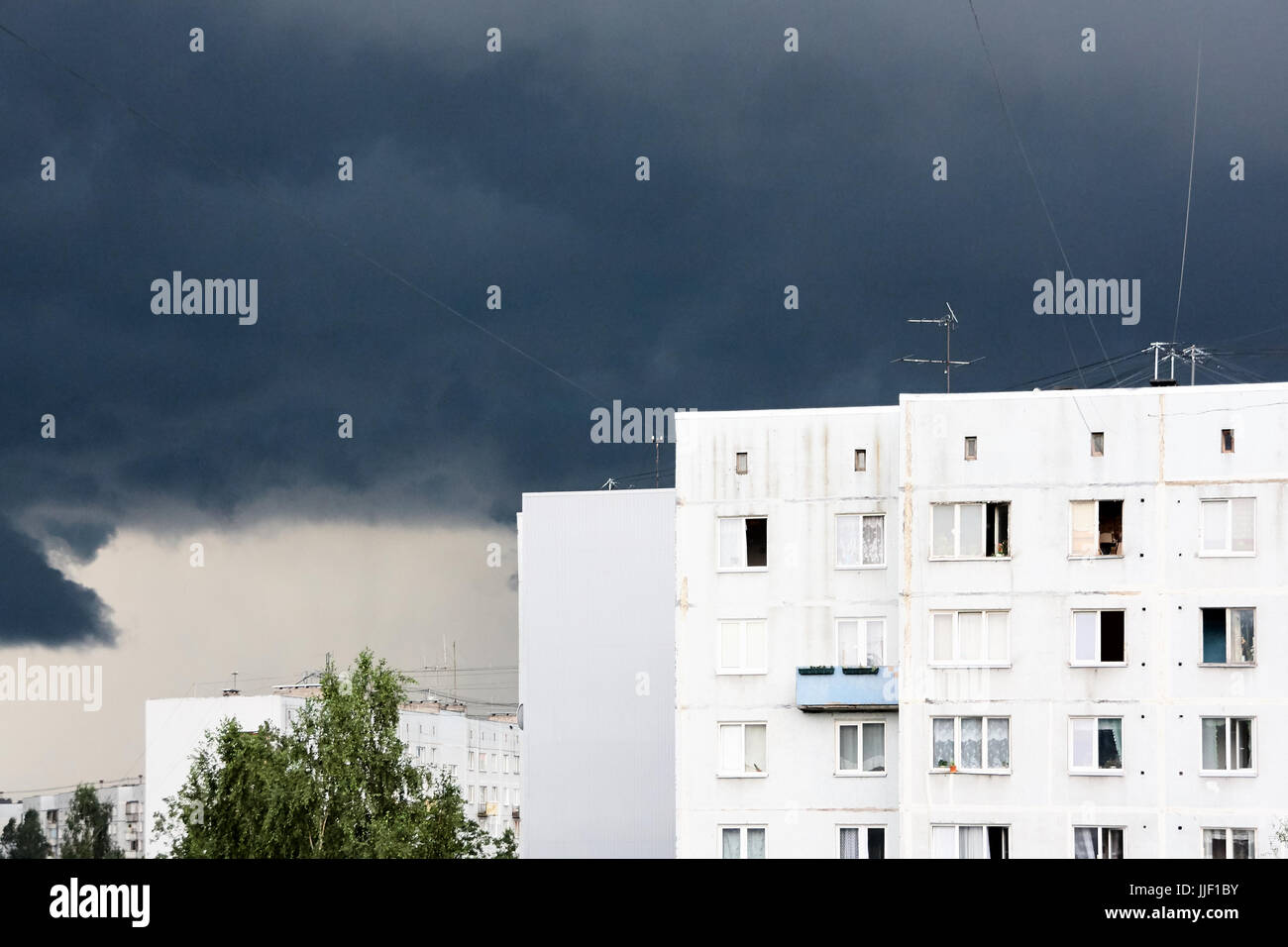 Morning of the dark storm and storm During the Soviet era a multistory ...