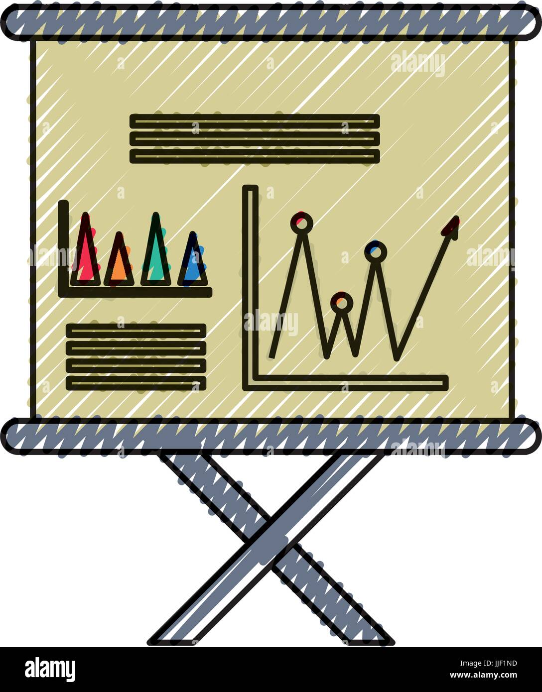 Statistics bars graphic icon vector illustration graphic design Stock ...