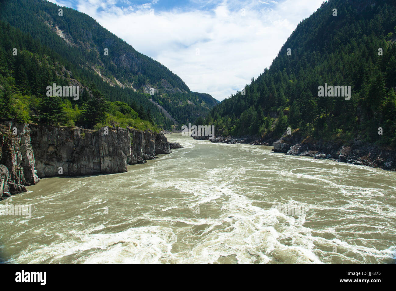 Fraser River Rapids Hells Gate Rapids On Fraser River Looking North