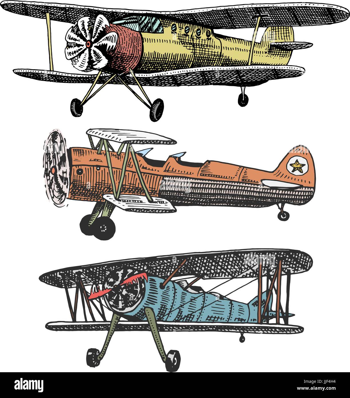 Hand plane vintage engraved illustration hi-res stock photography and ...