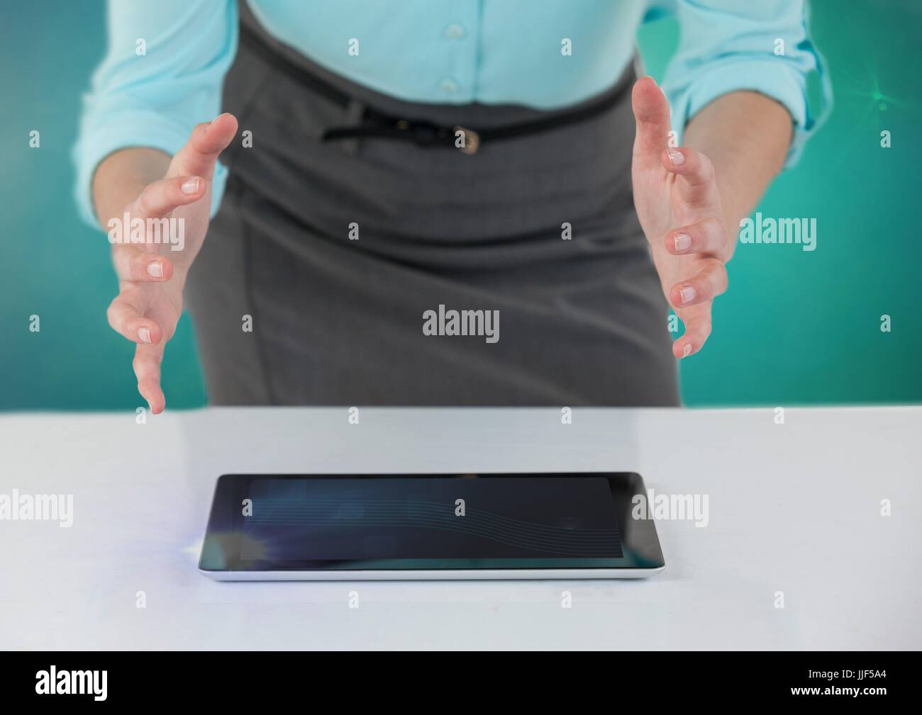 Digital office tablet blue culture hi-res stock photography and images ...