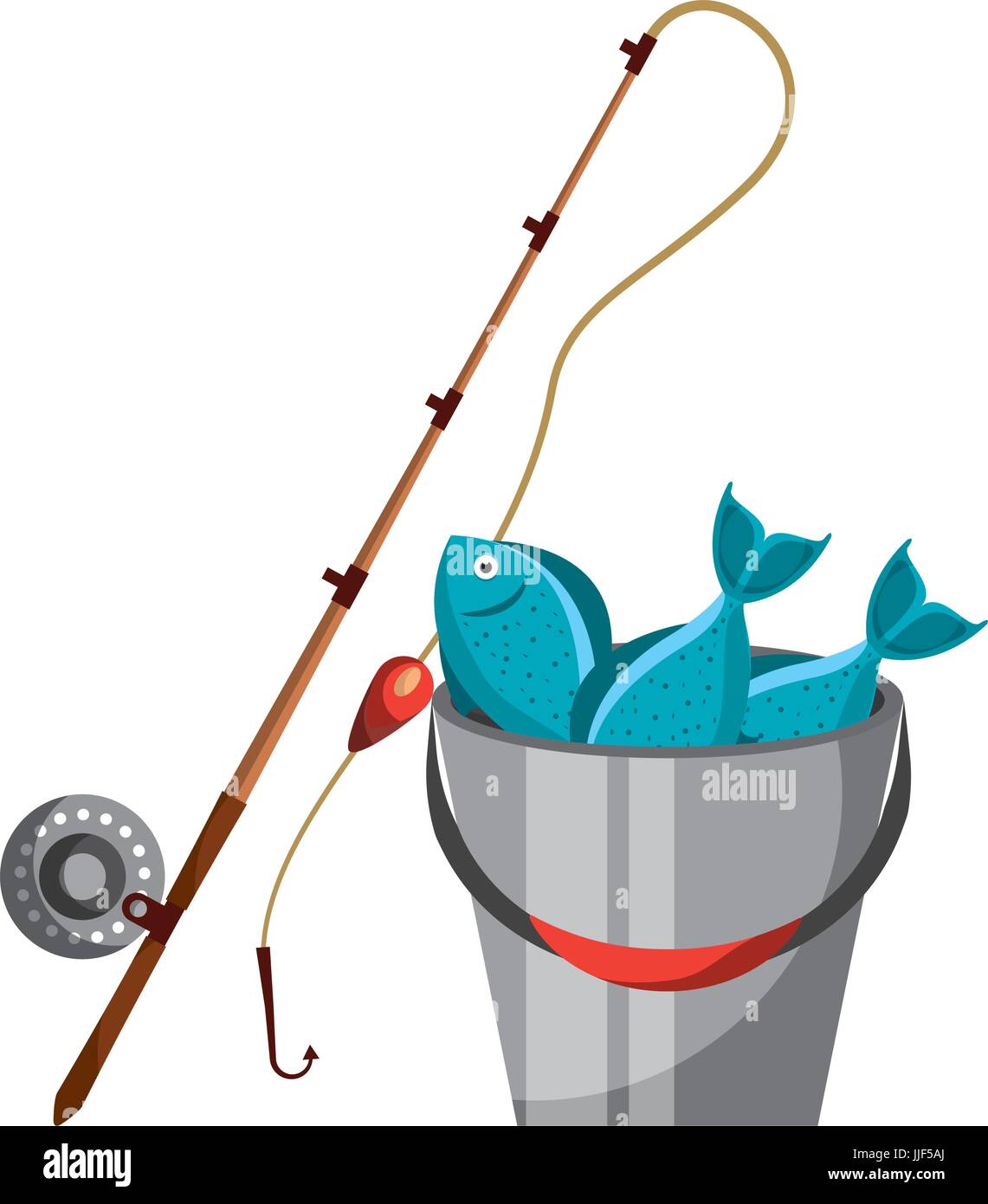 Harvest fresh fish catch sea catch Stock Vector Images - Alamy