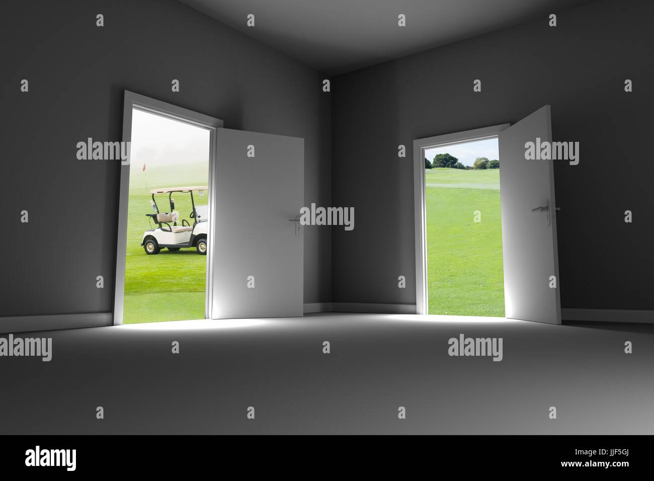 Blank door map hi-res stock photography and images - Alamy