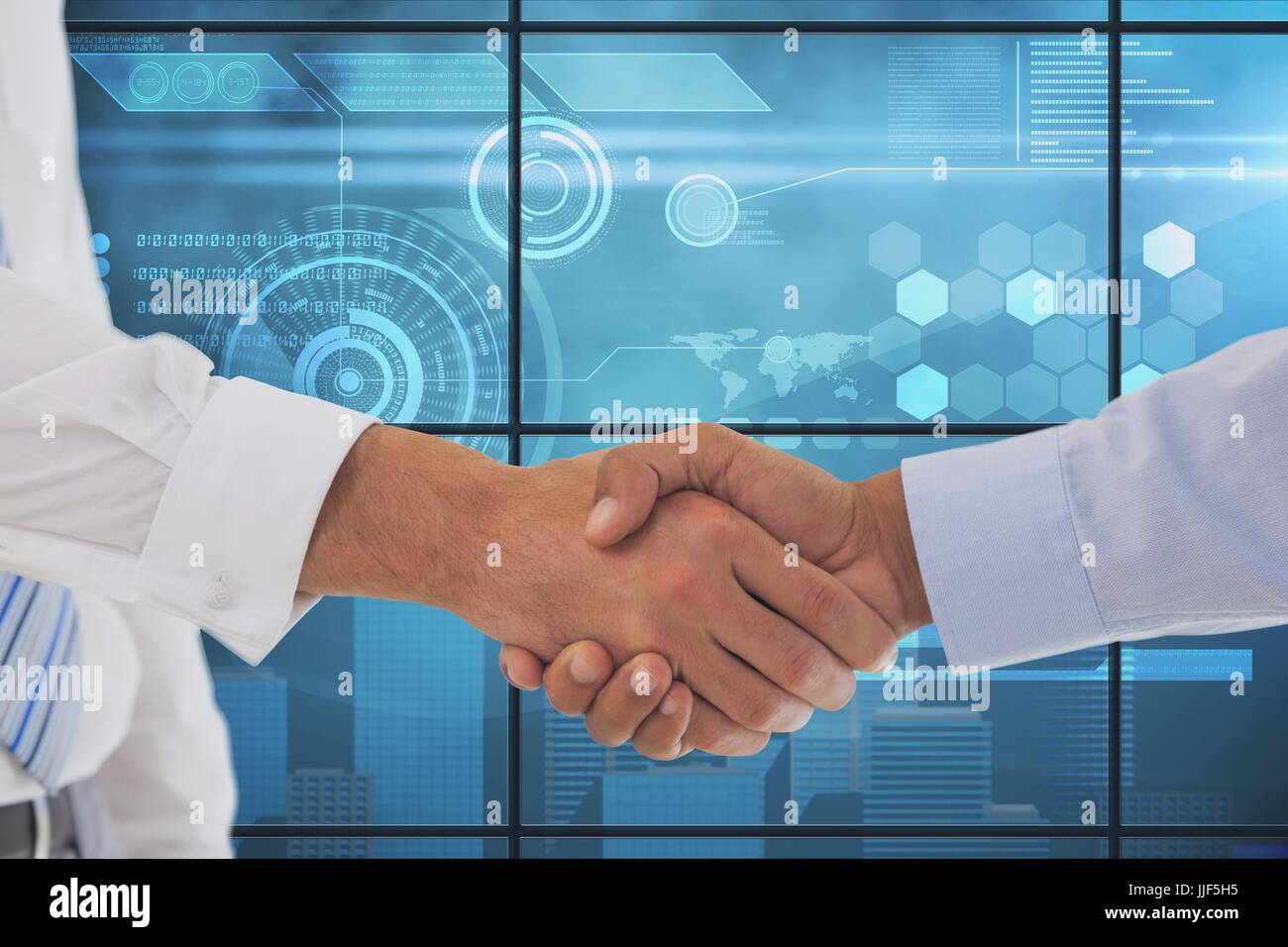 Digital composite of Handshake Stock Photo - Alamy