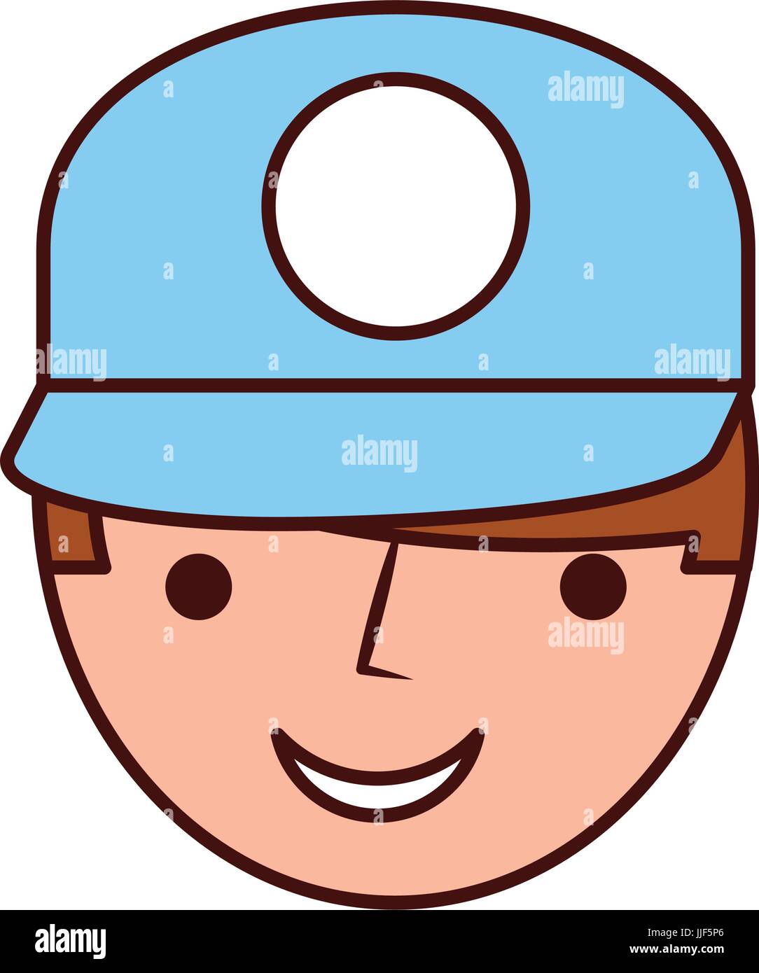 fisherman with hat avatar character vector illustration design Stock ...