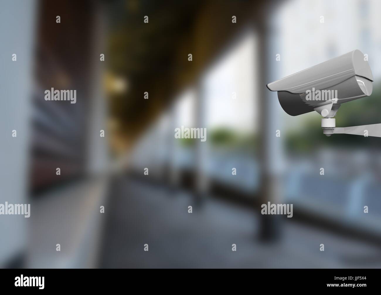 Digital composite of CCTV camera in building Stock Photo - Alamy