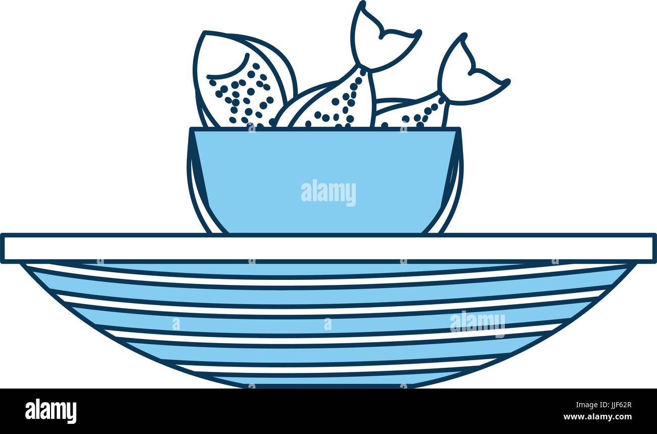 Fishing bucket with boat vector illustration design Stock Vector Image ...