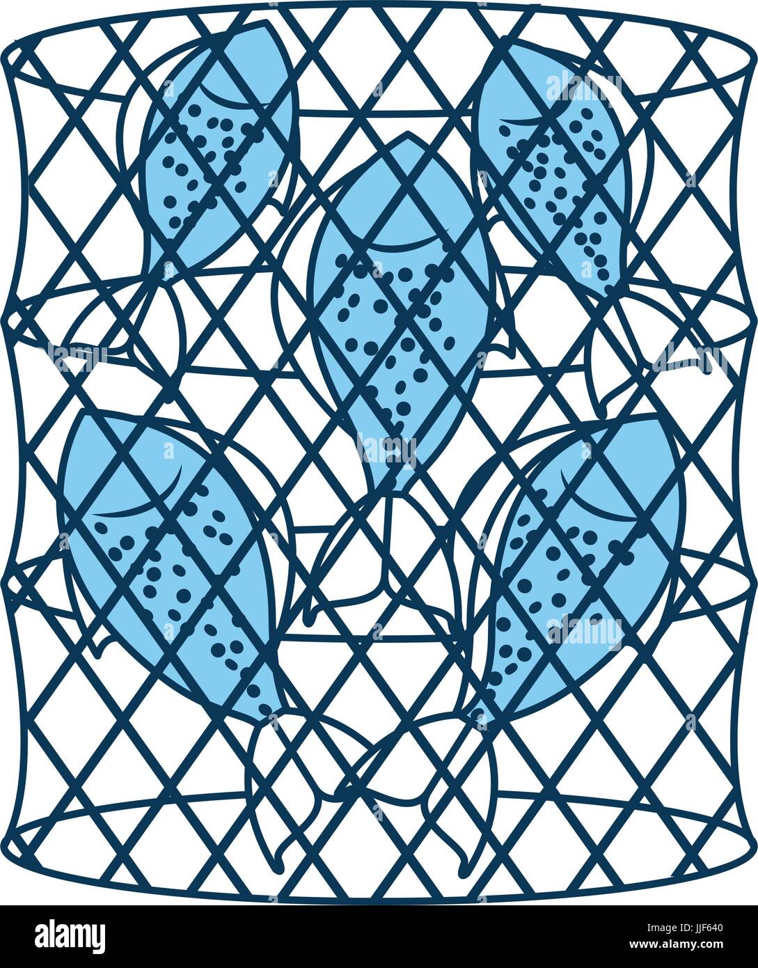 Fish trap isolated icon vector illustration design Stock Vector Image ...