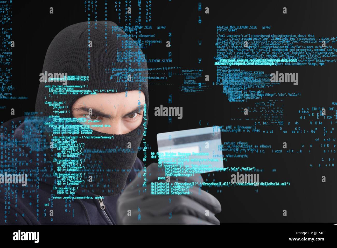 Digital composite of hacker Stock Photo - Alamy