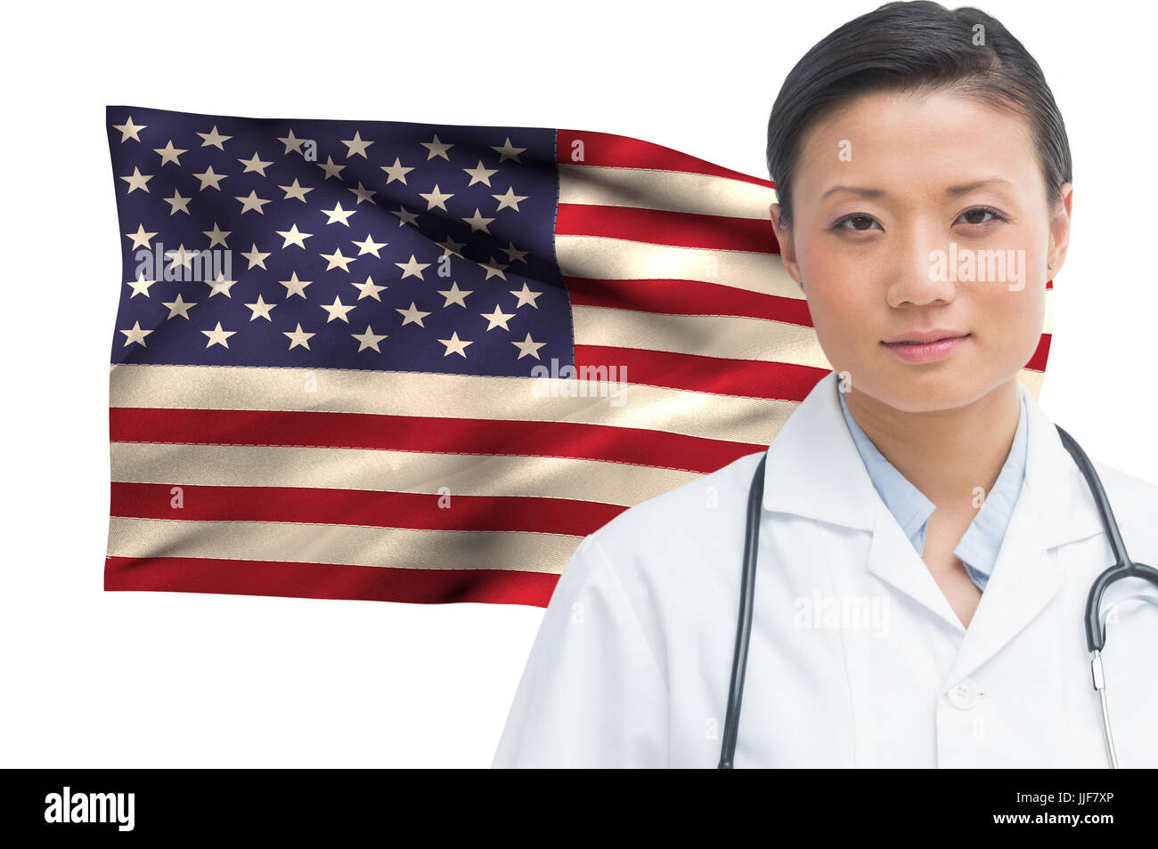Female doctor indian flag hi-res stock photography and images - Alamy