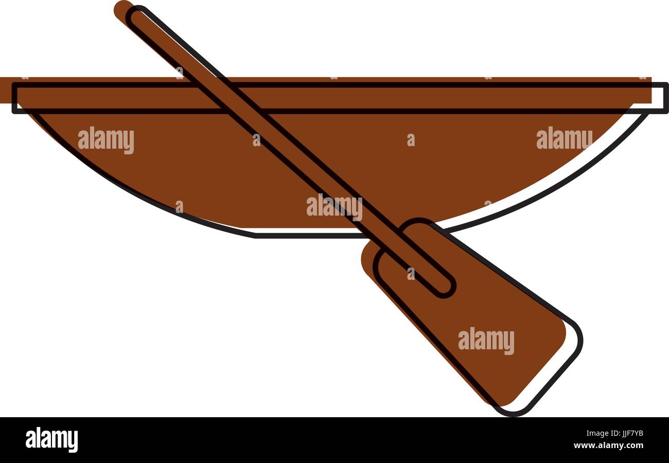 Fishing canoe isolated icon vector illustration design Stock Vector ...