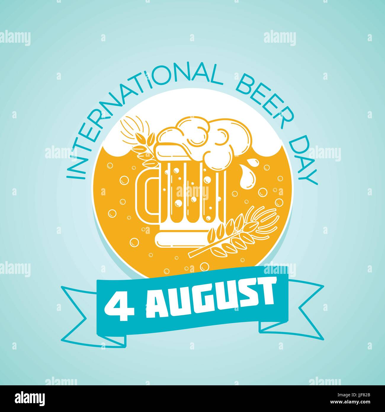 Calendar for each day on august 4. Greeting card. Holiday ...