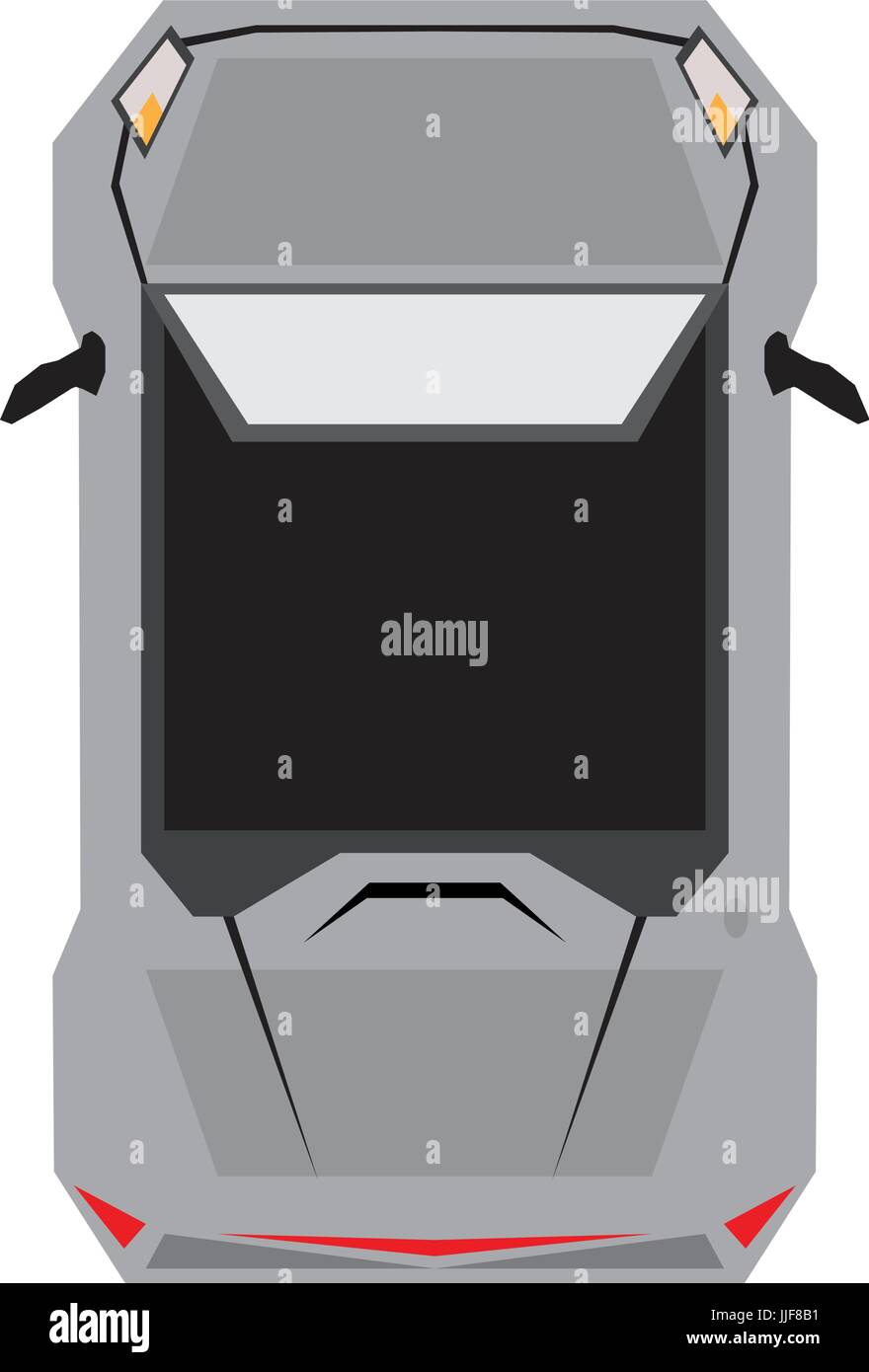 Classic car top view Stock Vector Images - Alamy