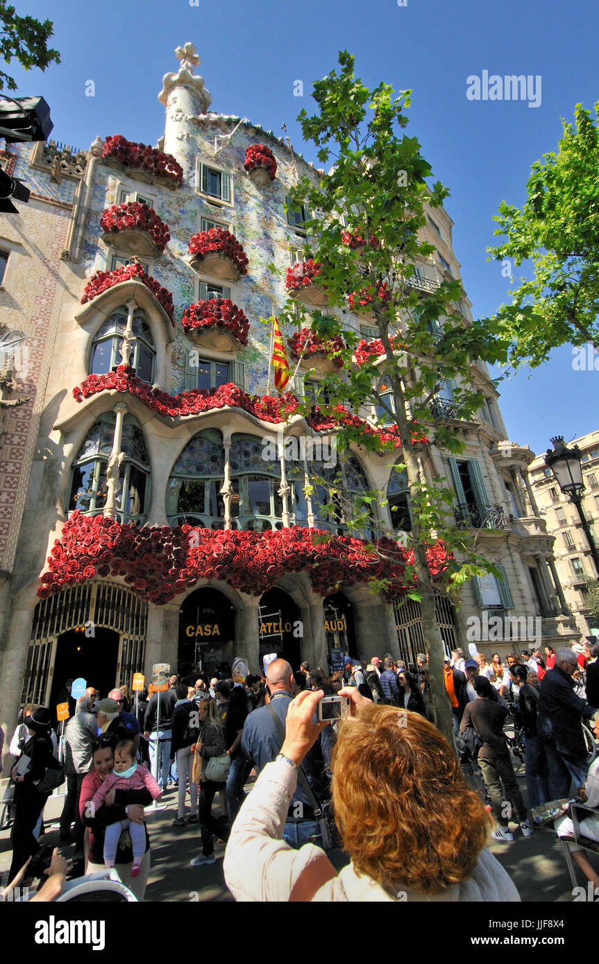 Casa Batllo. Batllo house. Barcelona Stock Photo - Alamy