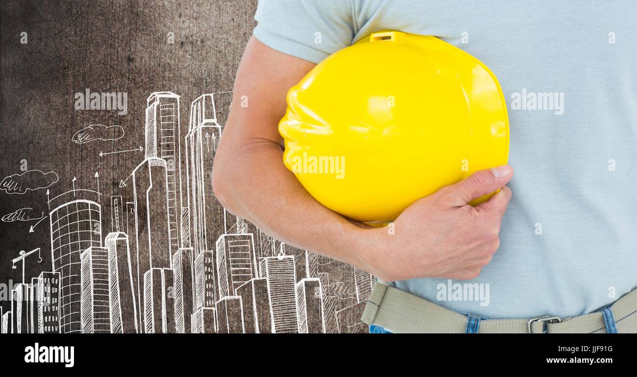 Digital composite of construction torso Stock Photo - Alamy
