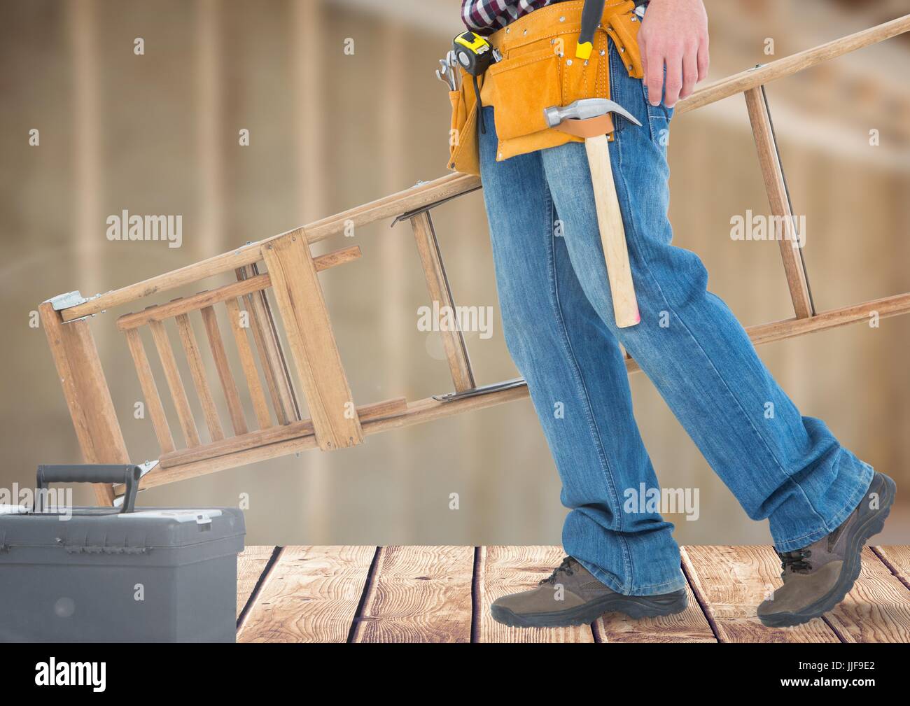 Walking under the ladder hi-res stock photography and images - Alamy