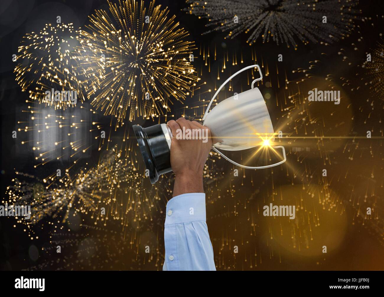 Silver Gold Fireworks High Resolution Stock Photography and Images - Alamy