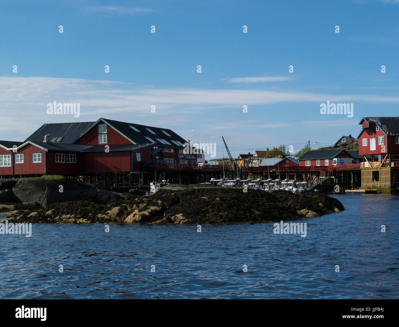 Village of Å i Lofoten a small fishing village in Lofoten a archipeligo ...