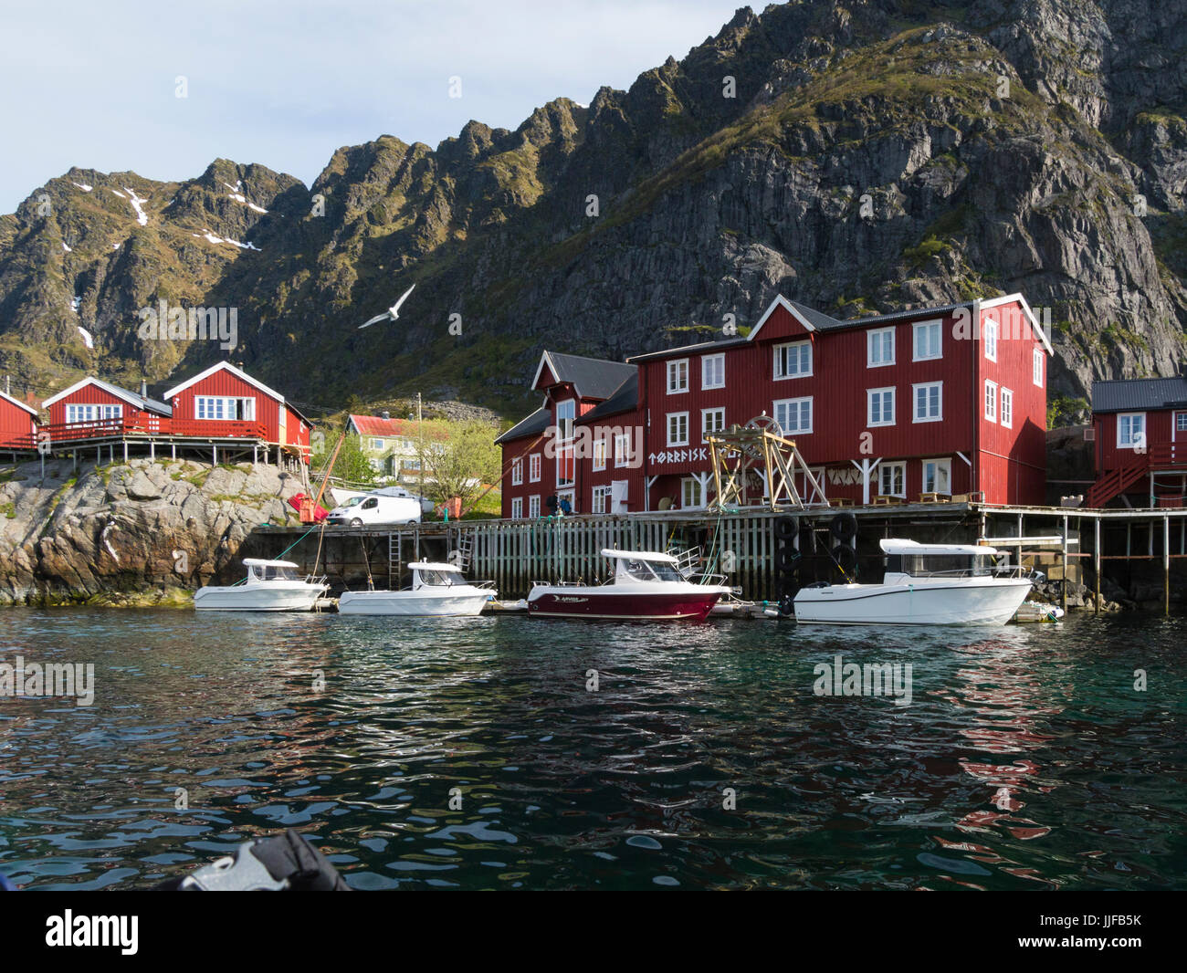 Torrfisk Museum Village of Å i Lofoten a small fishing village in ...