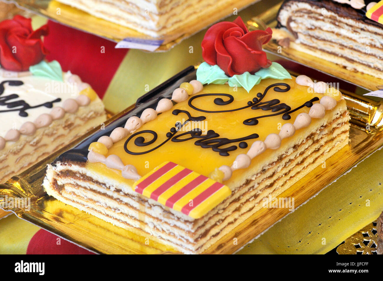 Cake. Saint George´s day Stock Photo - Alamy
