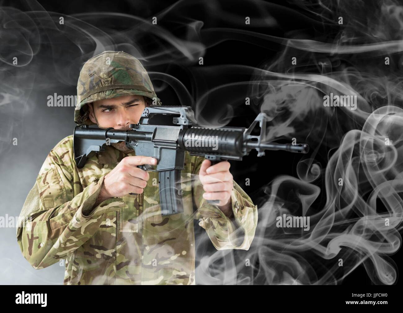 Gun Smoke Graphic High Resolution Stock Photography and Images - Alamy