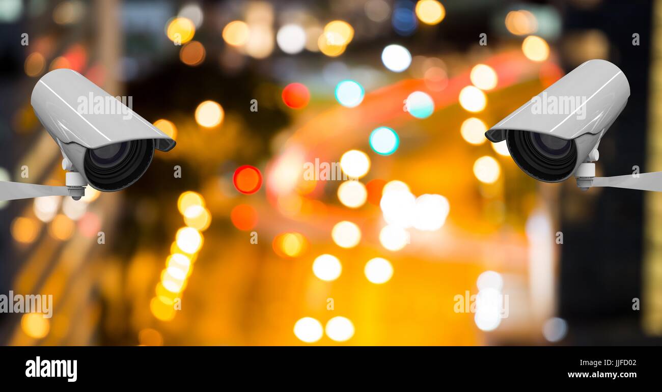 Security cameras on building roof hi-res stock photography and images ...