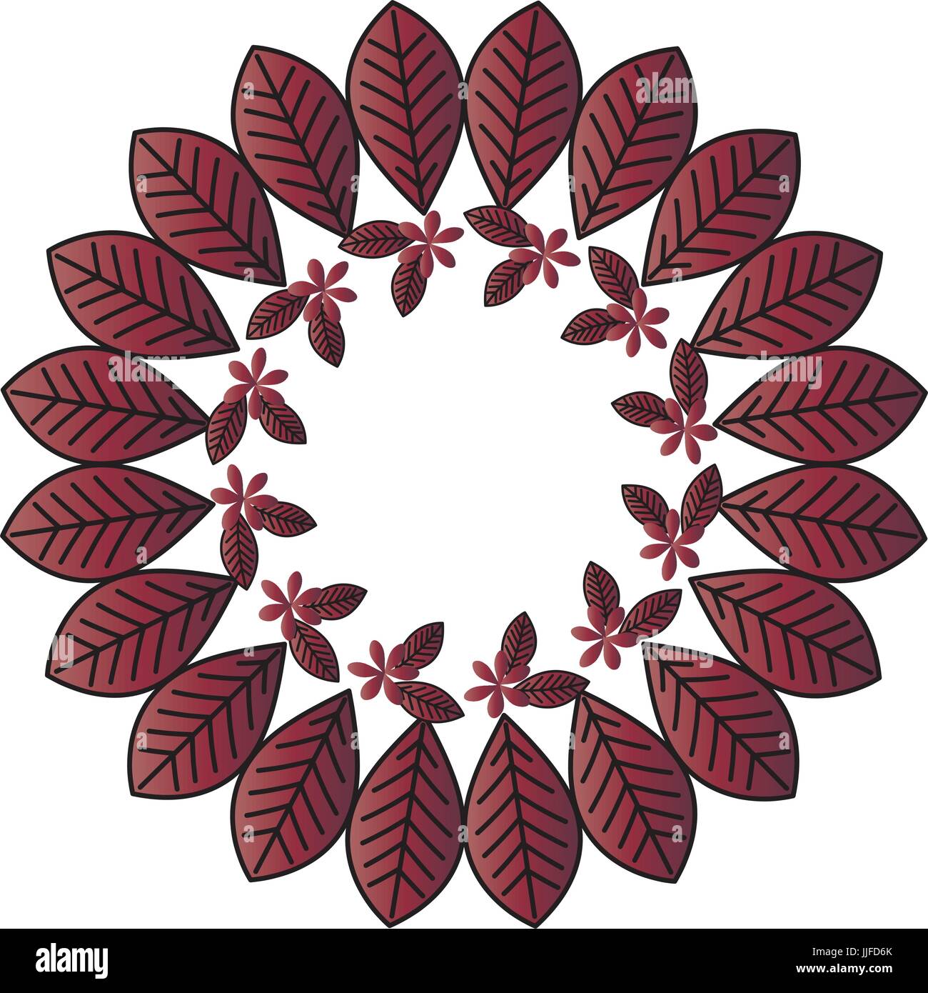 circular floral decorative frame vector illustration design Stock ...