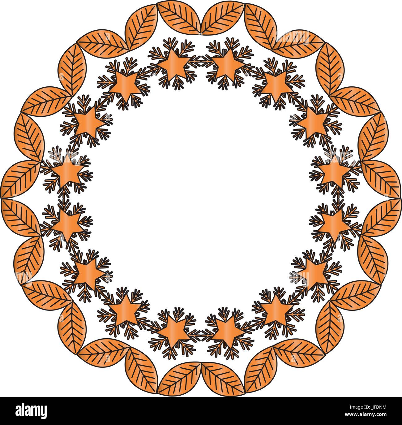 circular floral decorative frame vector illustration design Stock ...