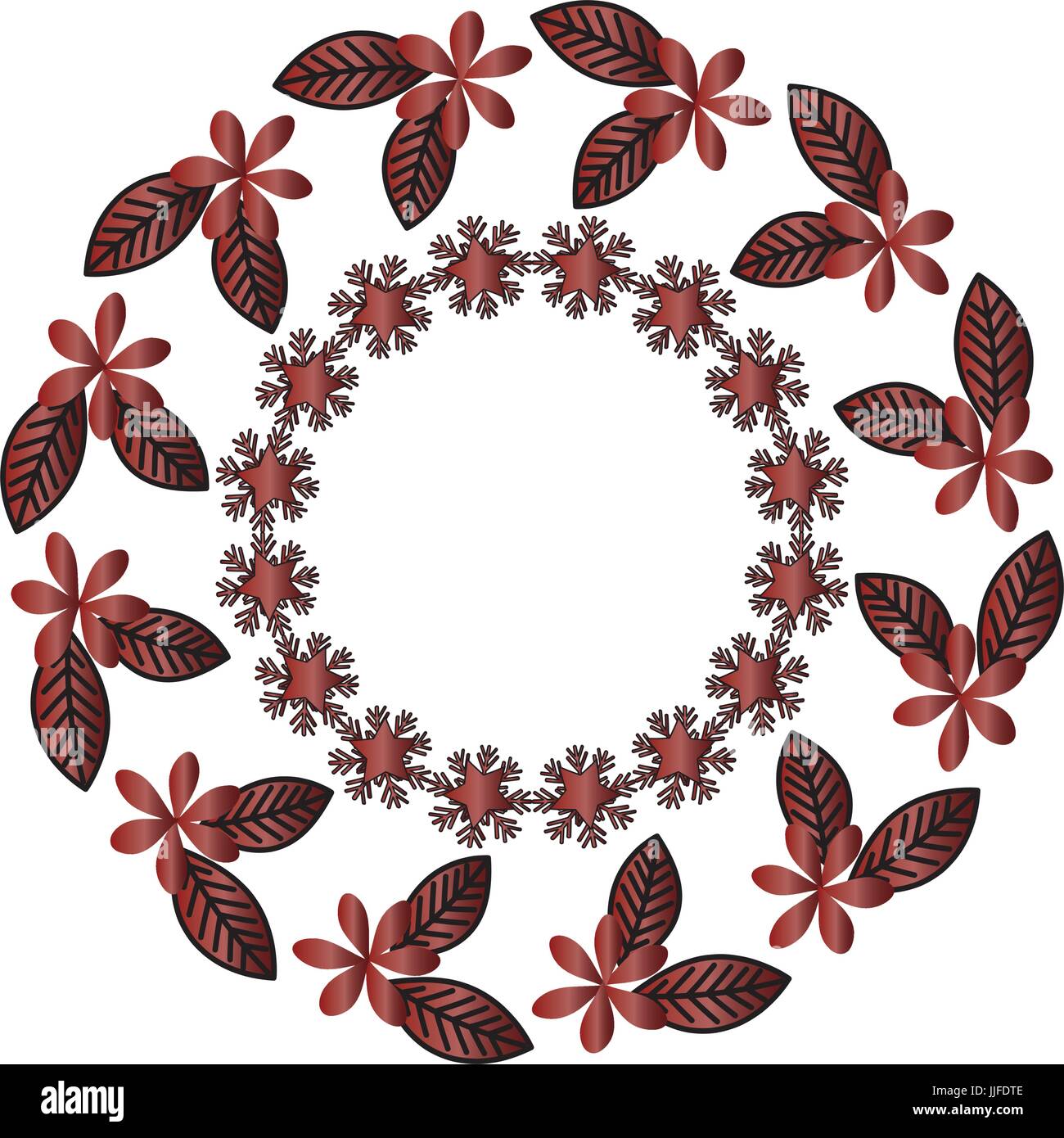 circular floral decorative frame vector illustration design Stock ...