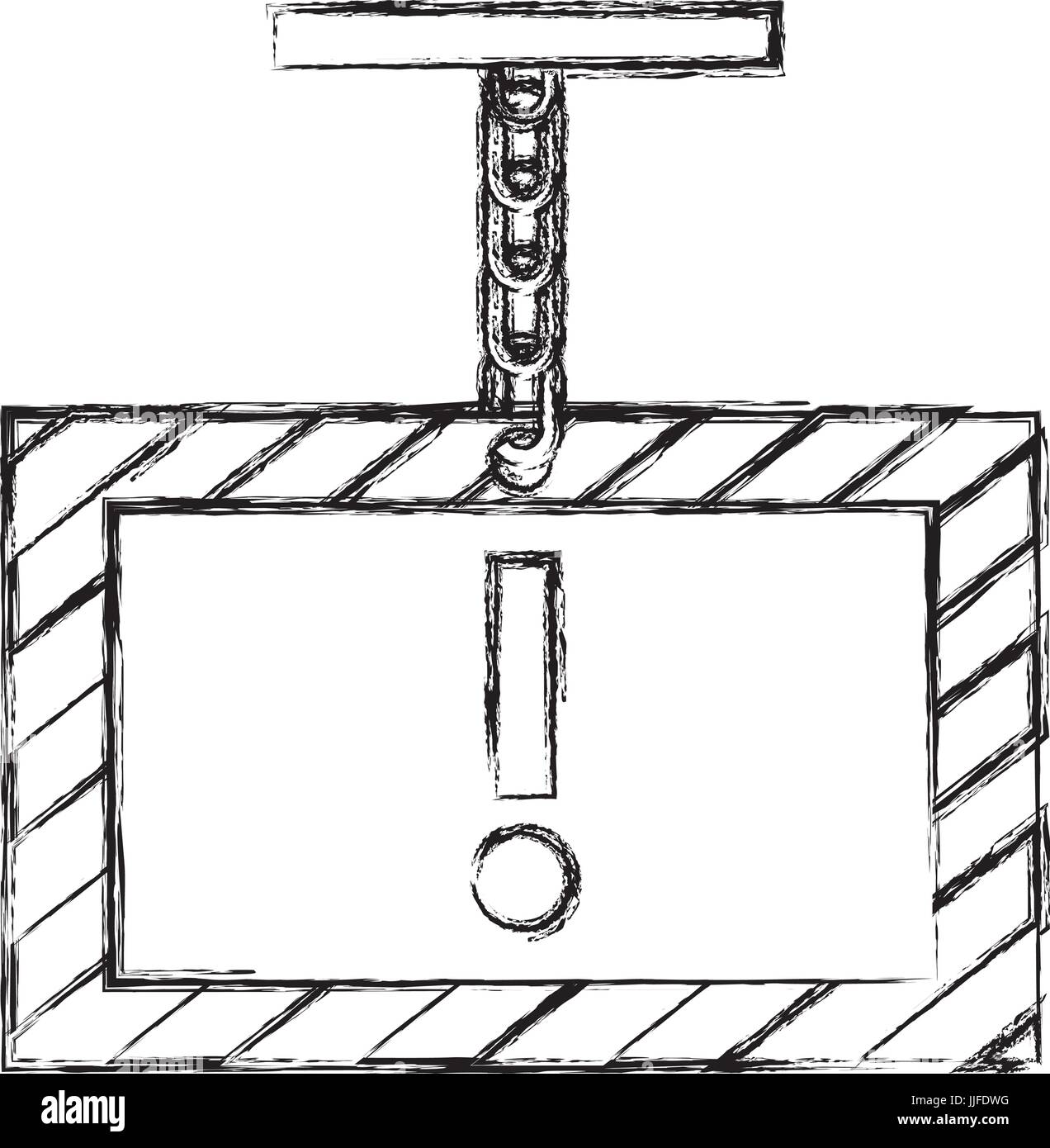 construction board hanging icon vector illustration design Stock Vector ...