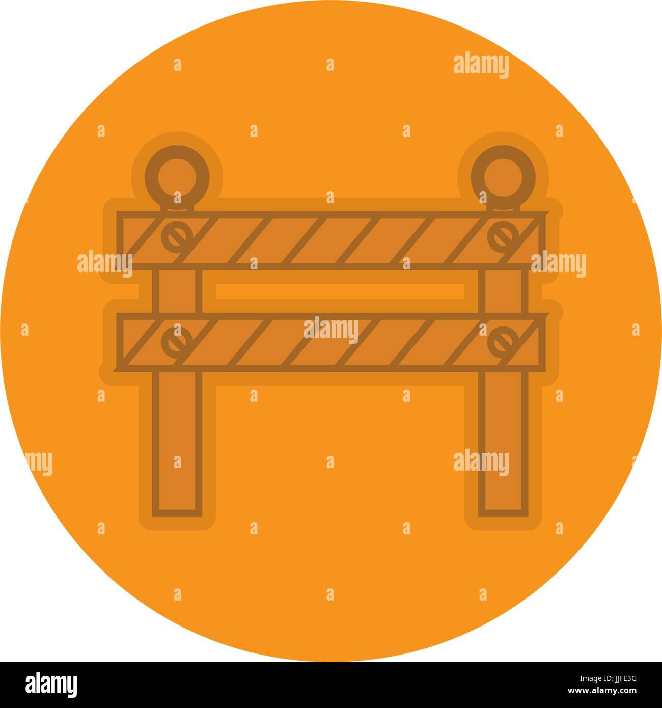 construction fence signal icon vector illustration design Stock Vector ...